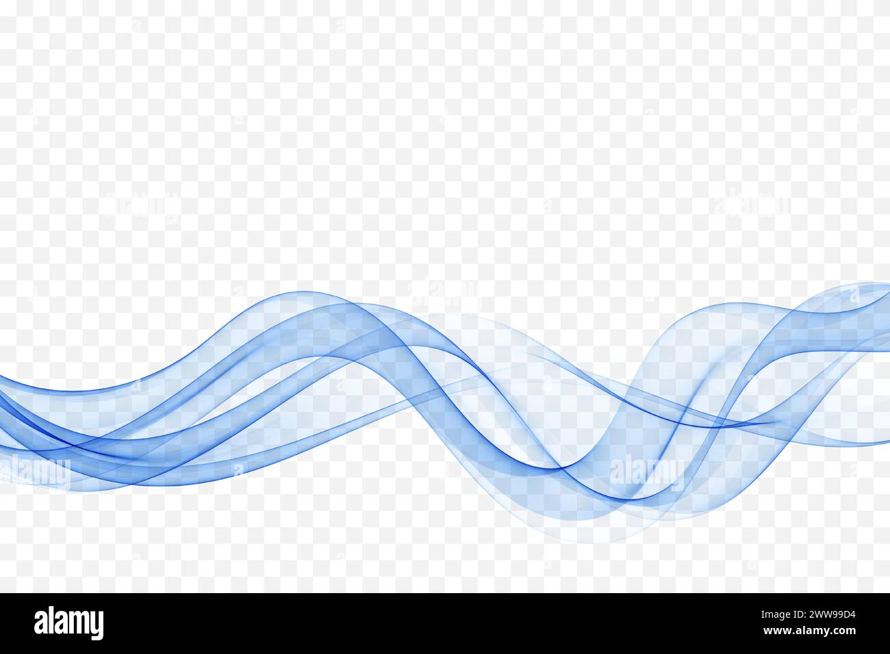 Wavy flow of blue abstract wave motion Stock Vector Image & Art - Alamy