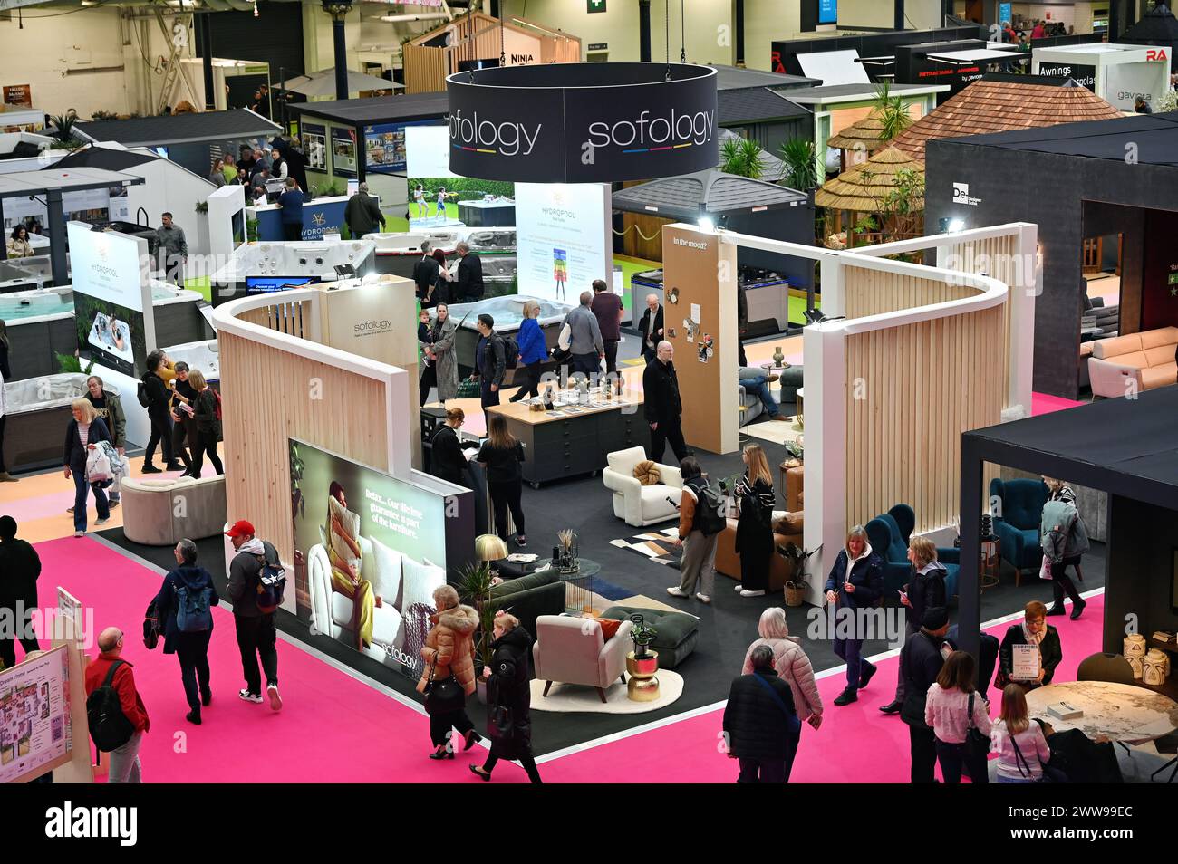 London, UK. 22nd Mar, 2024. Sofology stall exhibition at the The Ideal ...