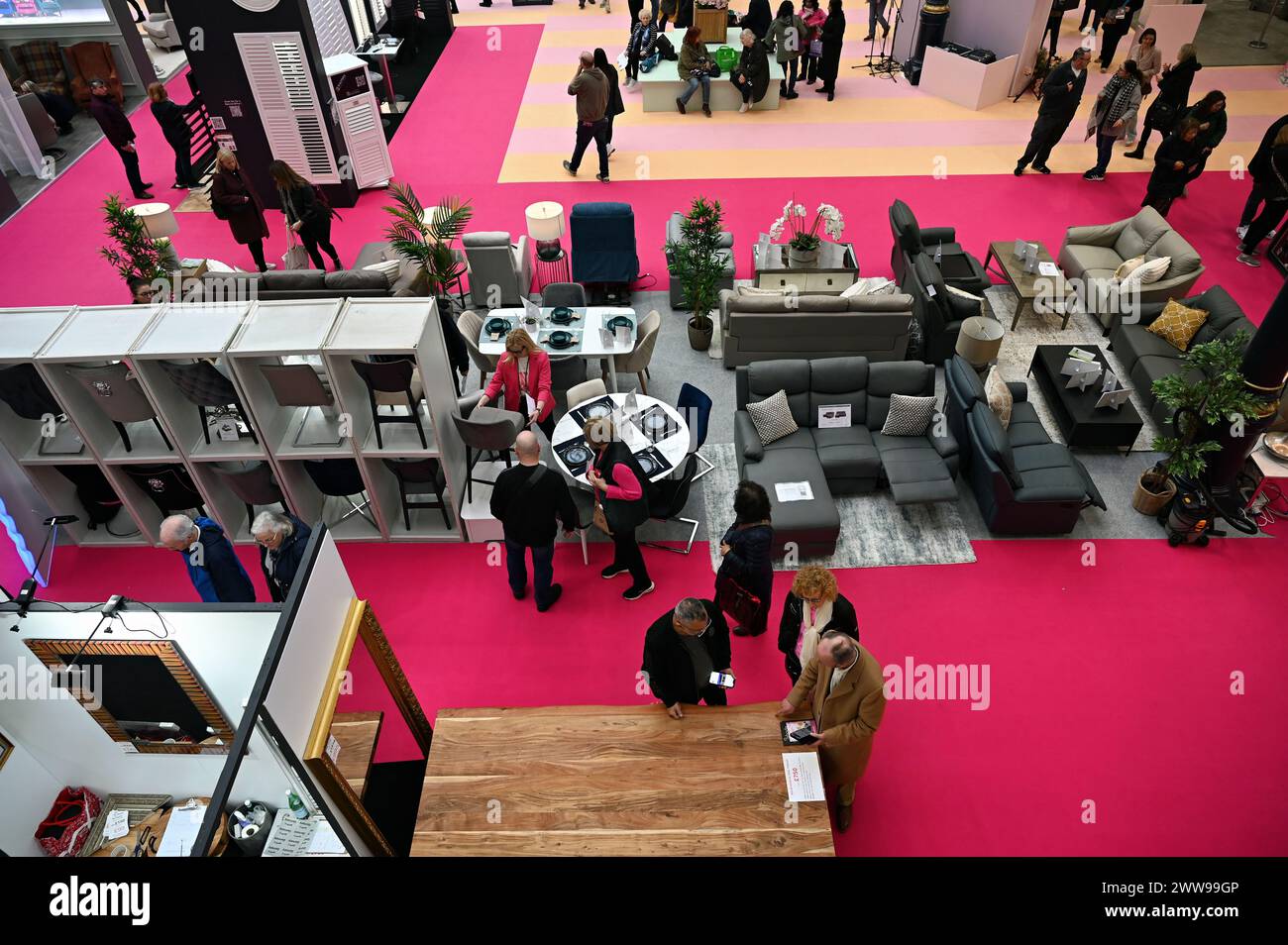 London, UK. 22nd Mar, 2024. Hundreds of stalls are exhibiting at the ...