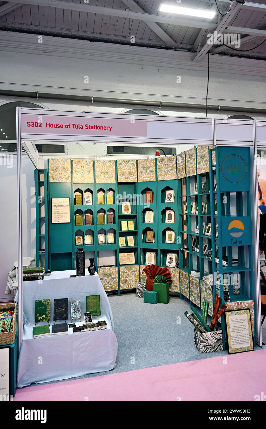 London, UK. 22 March 2024. Hundreds of stalls are exhibiting at the The ...