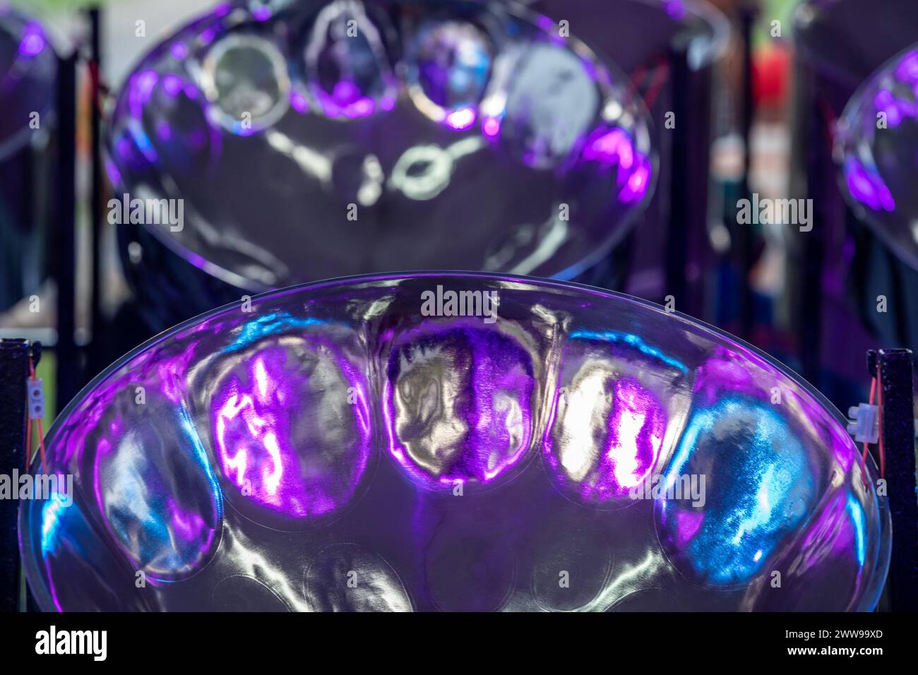 Instrument called Steel Pan on World Steel Pan Day in Trinidad and ...