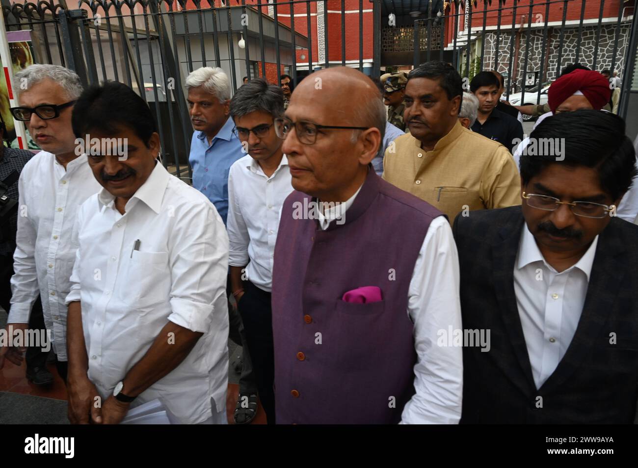 NEW DELHI, INDIA - MARCH 22: Congress Leader KC Venugopal, Dr Abhishek ...