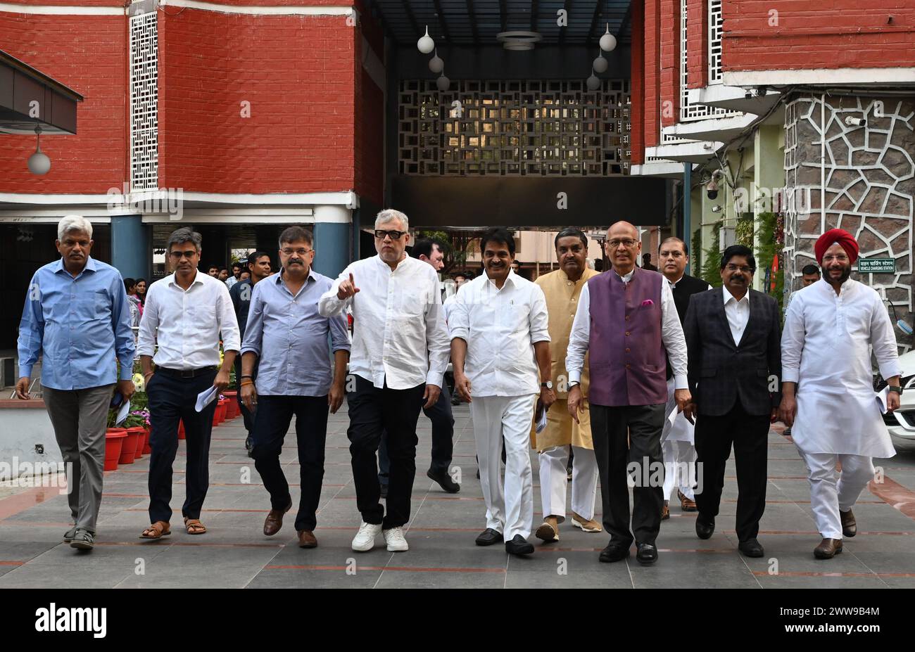 NEW DELHI, INDIA - MARCH 22: Congress Leader KC Venugopal, Dr Abhishek ...