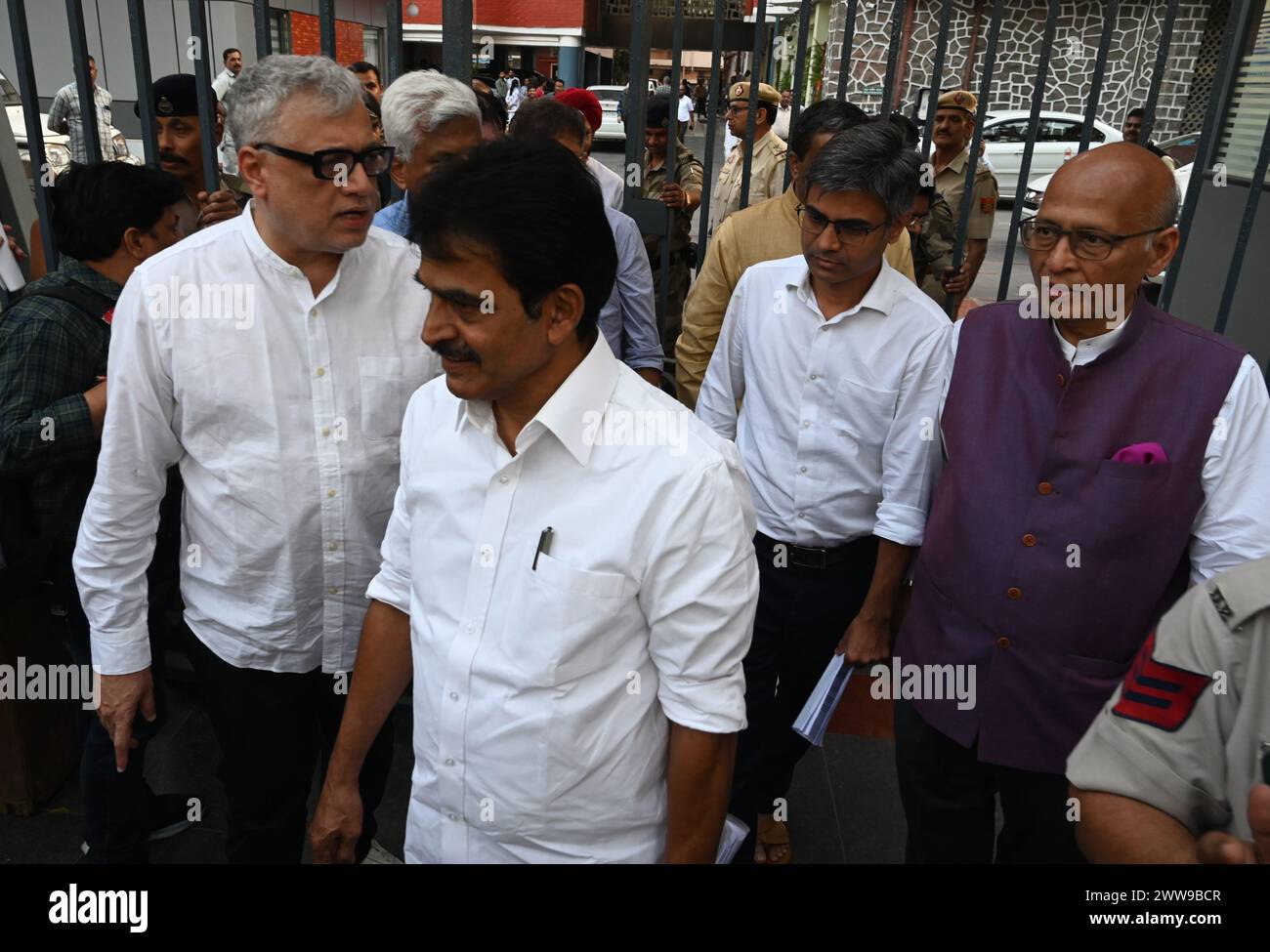 NEW DELHI, INDIA - MARCH 22: Congress Leader KC Venugopal, Dr Abhishek ...