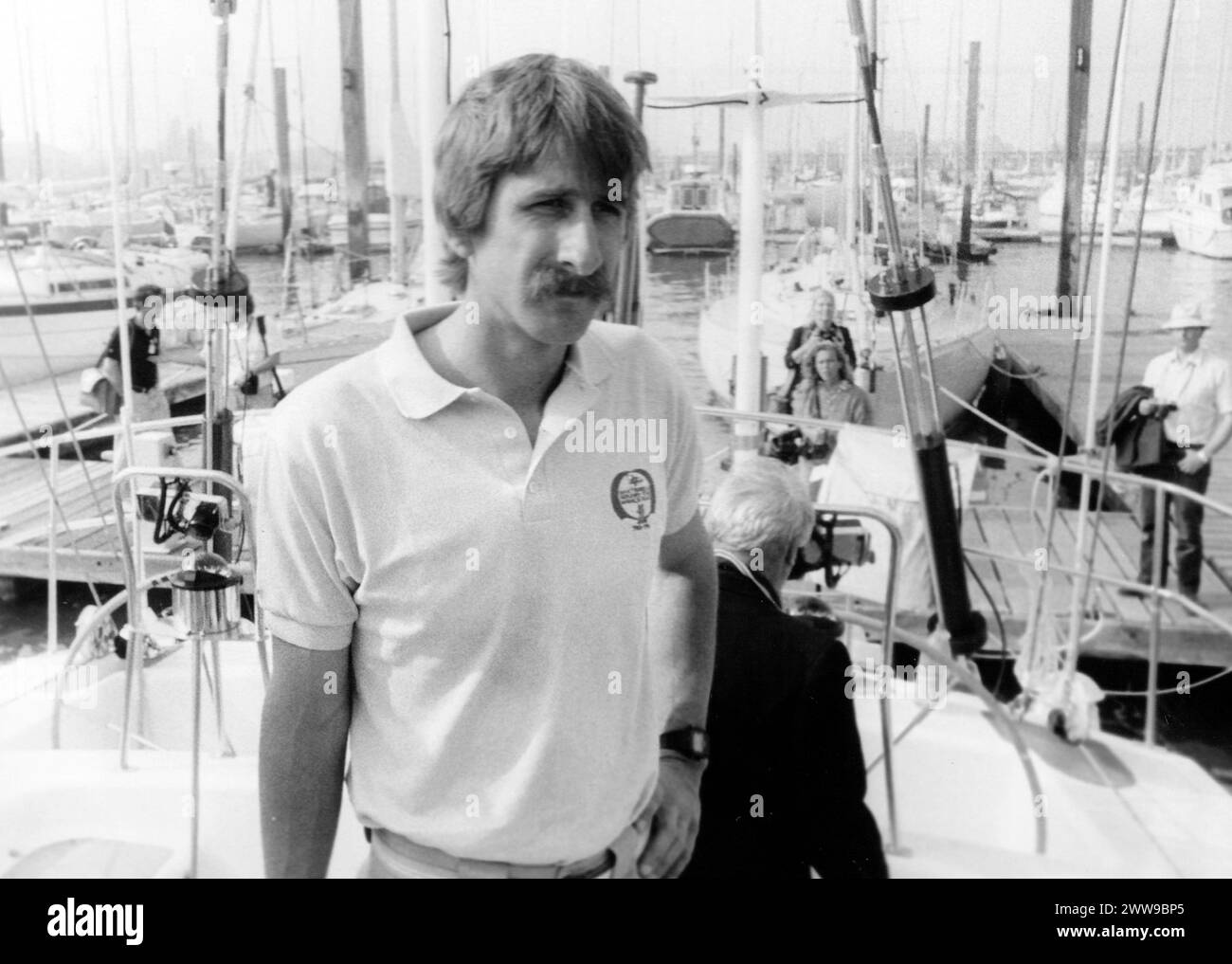 SKIPPER OF DRUM ''SKIP'' NOVAK PREPARES FOR THE ROUND THE WORLD YACHT ...