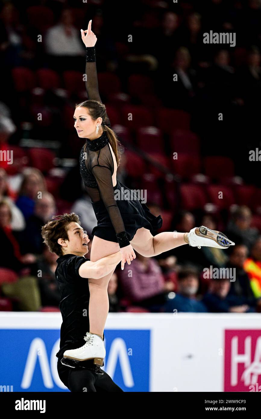 Olivia OLIVER & Filip BOJANOWSKI (POL), during Ice Dance Rhythm Dance ...