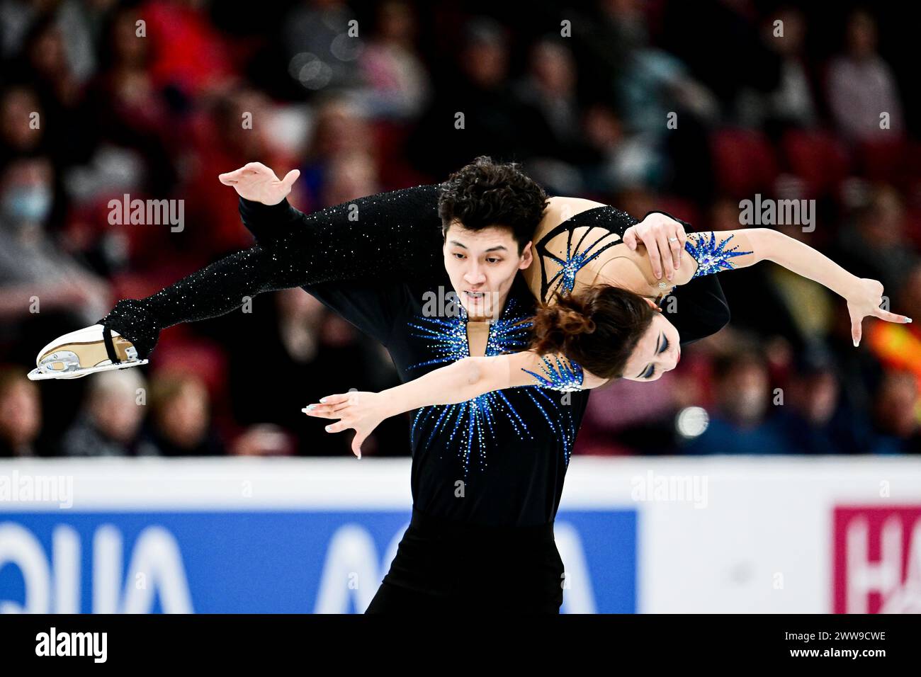 Xizi CHEN & Jianing XING (CHN), during Ice Dance Rhythm Dance, at the ...
