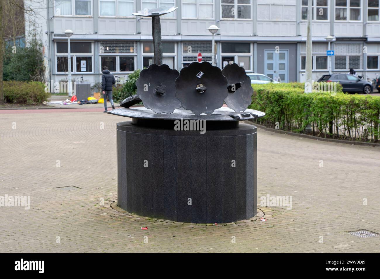 Statue The Flowers From Karel Appel At Amsterdam The Netherlands 20-3 ...