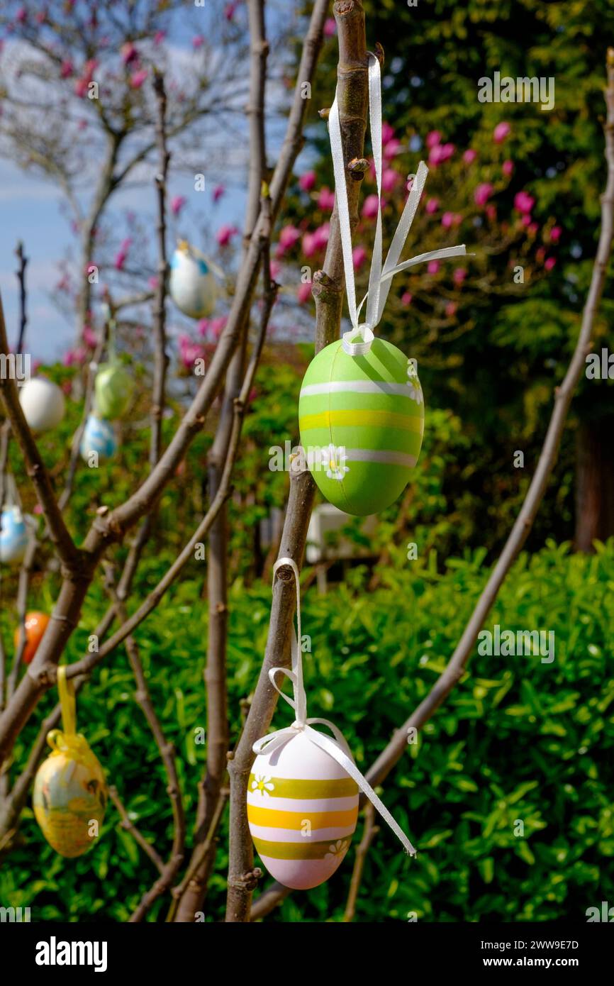 traditional hungarian easter tradition colourful decorative eggs ...