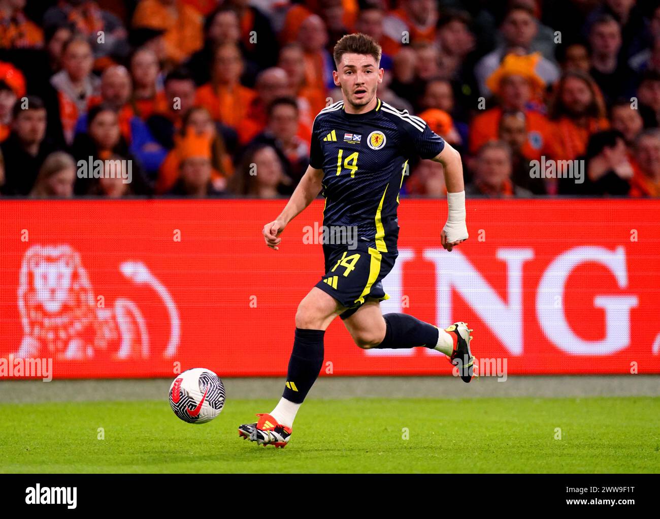 Scotland's Billy Gilmour during an international friendly match at the ...