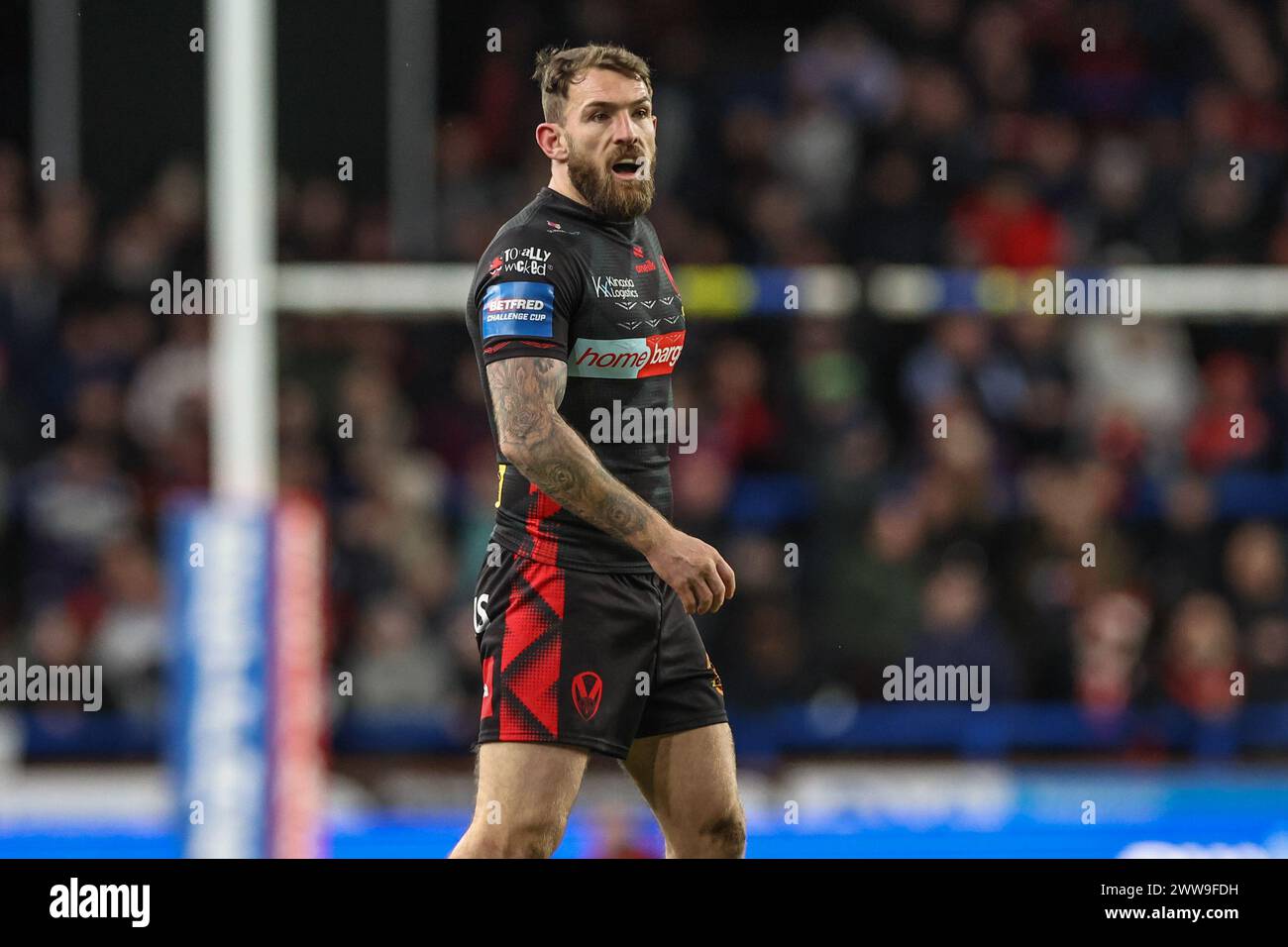 Daryl Clark of St. Helens during the Betfred Challenge Cup Sixth Round ...