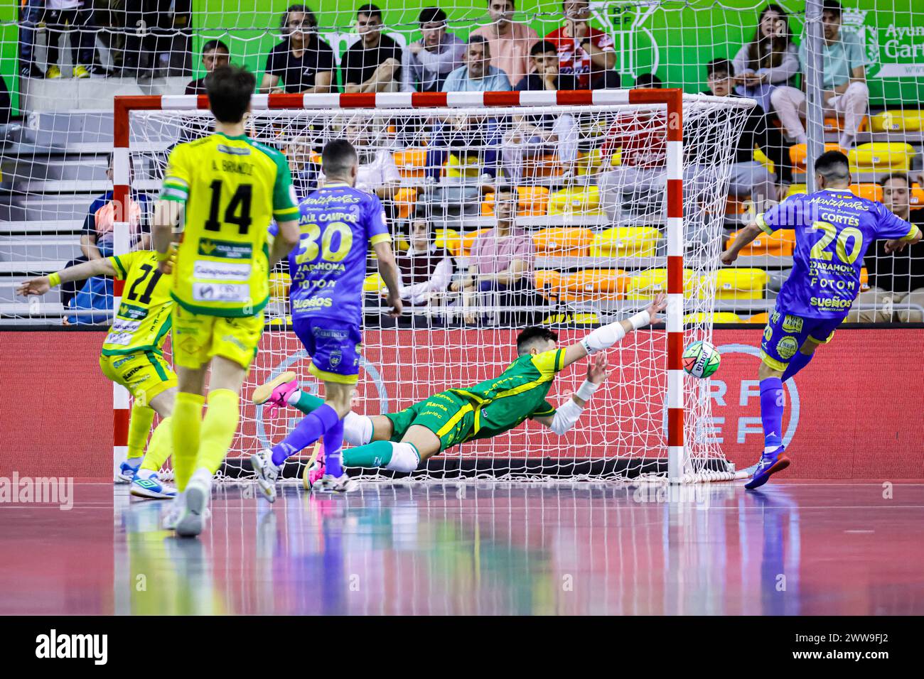 Cartagena, Spain. 22nd March 2024. 4th Spanish Futsal Cup between Jaen ...