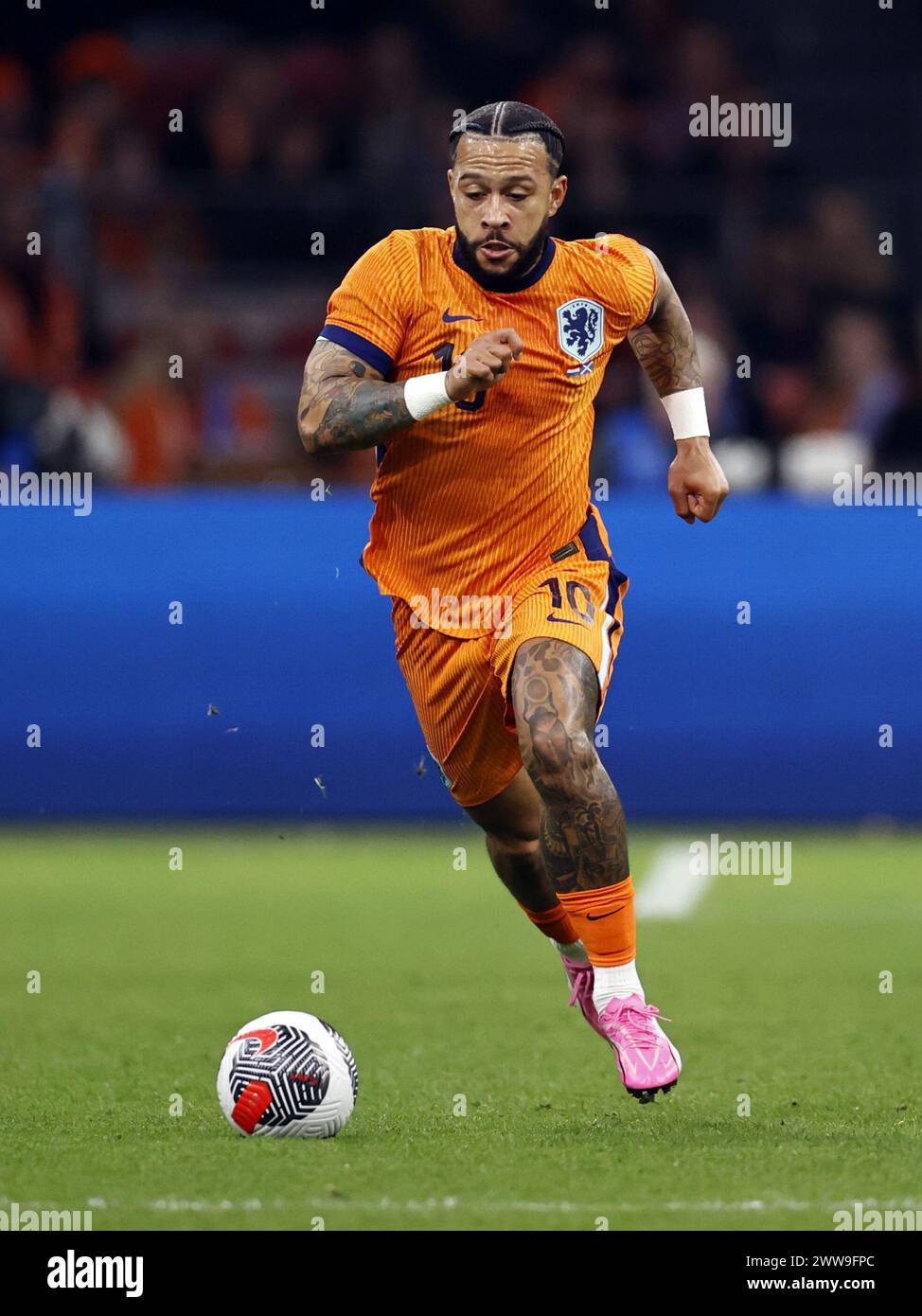 AMSTERDAM - Memphis Depay of Holland during the friendly Interland ...