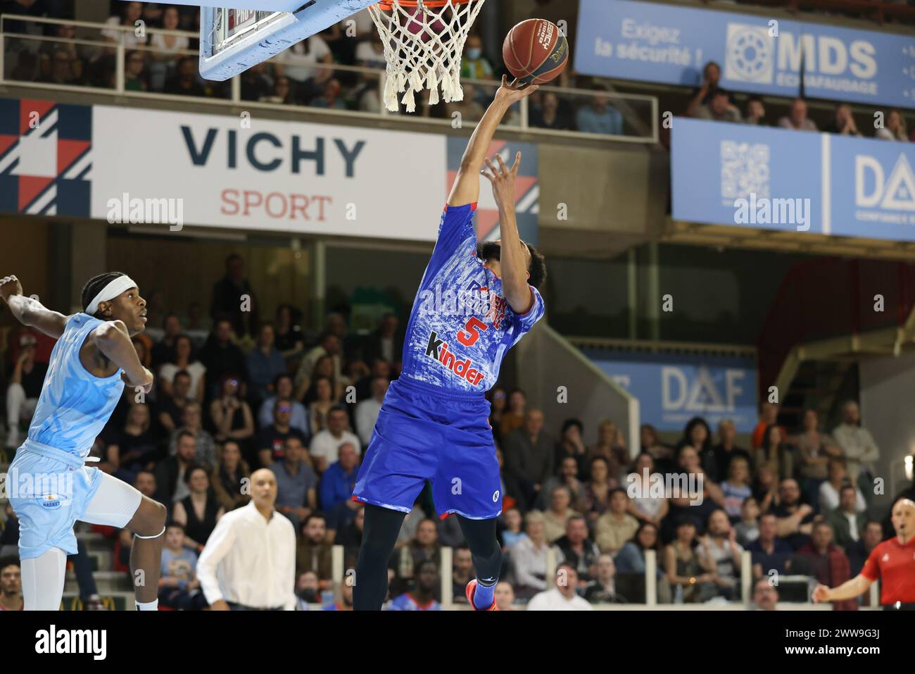 Thierry Larret/Maxppp. Basket Pro B : JA Vichy vs Rouen Metropole. Le ...