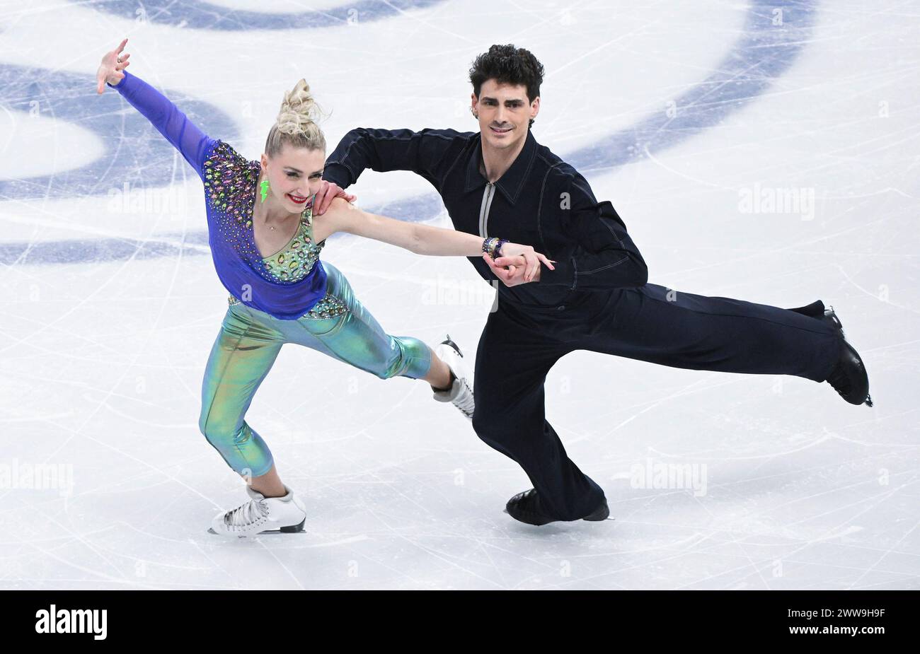 Piper Gilles and Paul Poirier of Canada perform their rhythm dance in ...