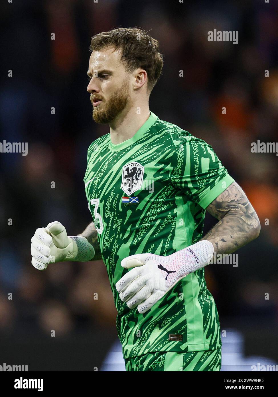 AMSTERDAM - Holland goalkeeper Mark Fleken during the friendly ...