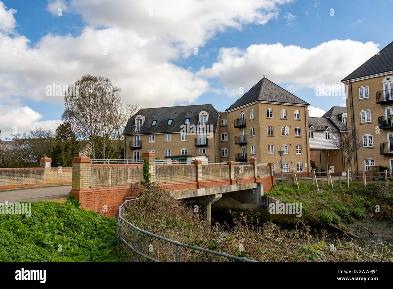 Colchester, Essex, UK – March 18 2024. New build flats and apartments ...