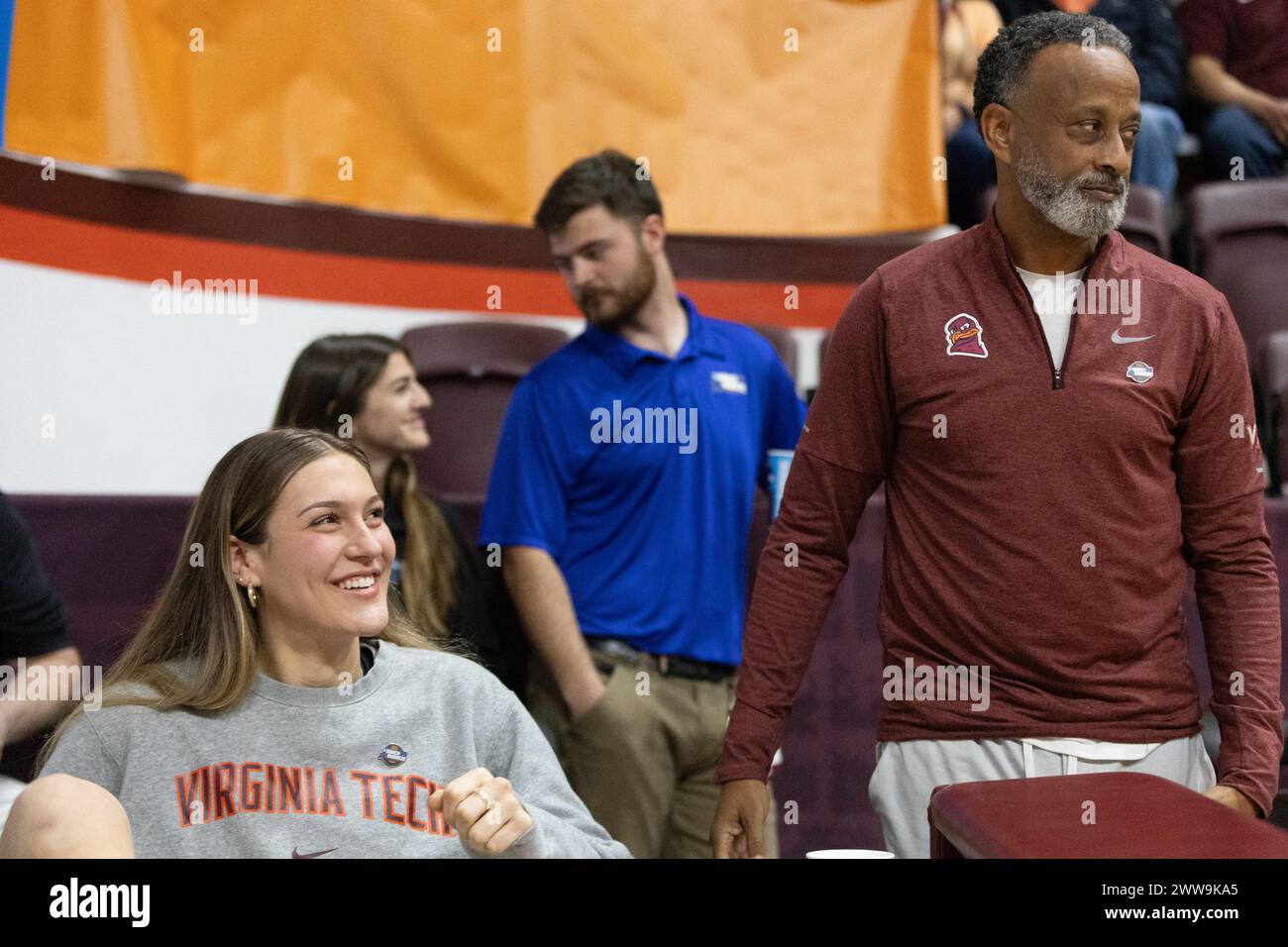 March 22, 2024: Injured Virginia Tech Hokies center Elizabeth Kitley ...