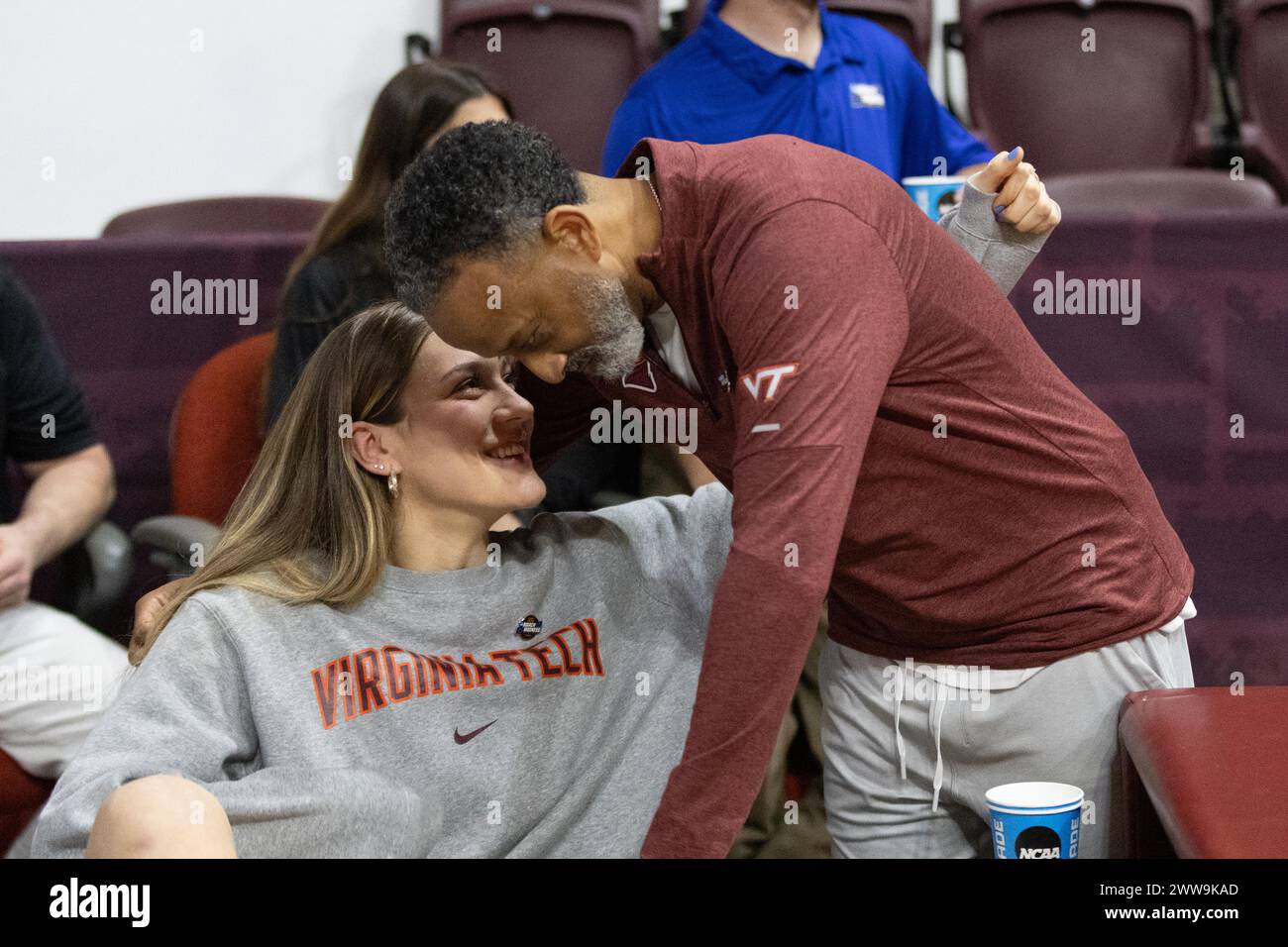 March 22, 2024: Injured Virginia Tech Hokies center Elizabeth Kitley ...