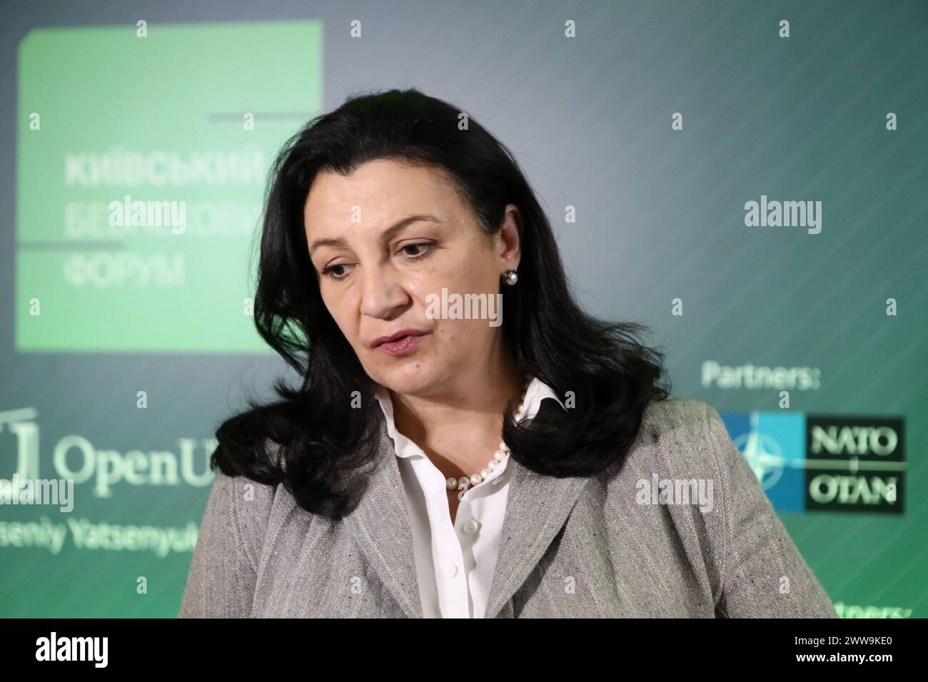 KYIV, UKRAINE - MARCH 21, 2024 - Chair of the Committee on Ukraine’s ...