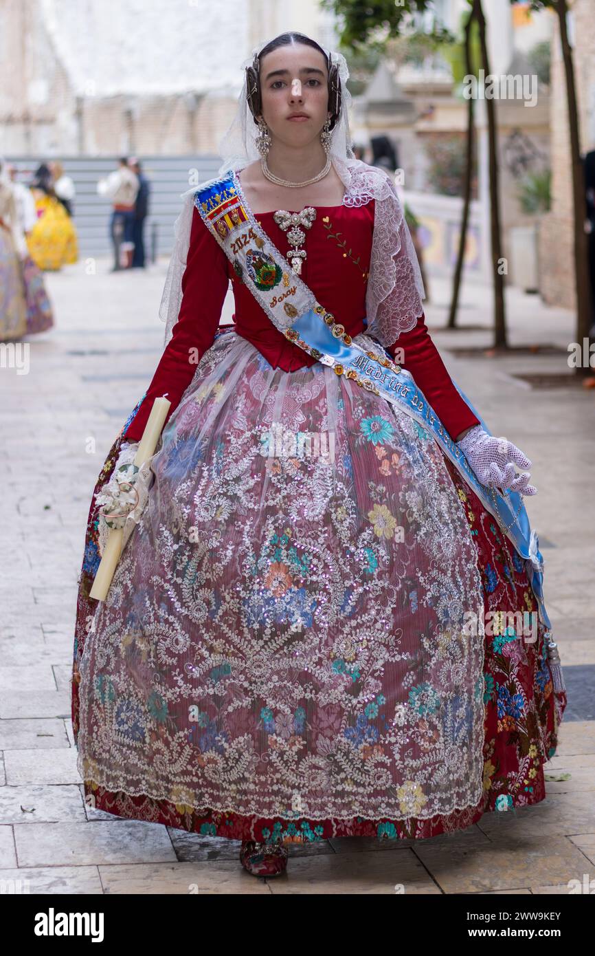 Festival of Colors: Gandia’s Fallas in Full Bloom. A woman’s ...