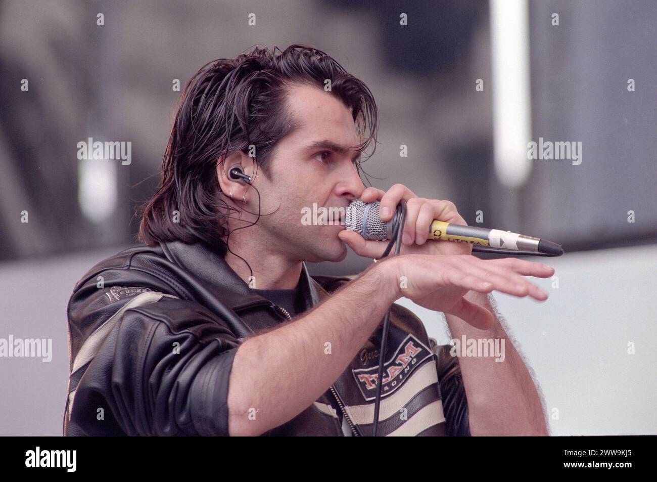 Mantova Italy 31/05/1997 : Piero Pelù, Italian singer of the rock group ...
