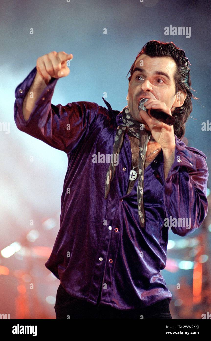 Mantova Italy 31/05/1997 : Piero Pelù, Italian singer of the rock band ...