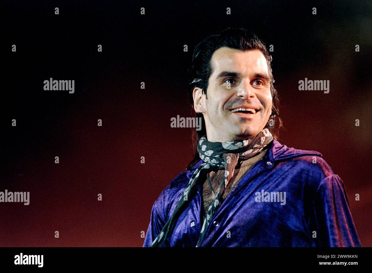 Mantova Italy 31/05/1997 : Piero Pelù, Italian singer of the rock band ...