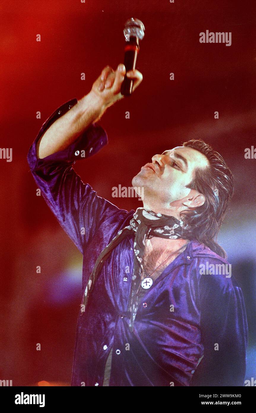 Mantova Italy 31/05/1997 : Piero Pelù, Italian singer of the rock band ...