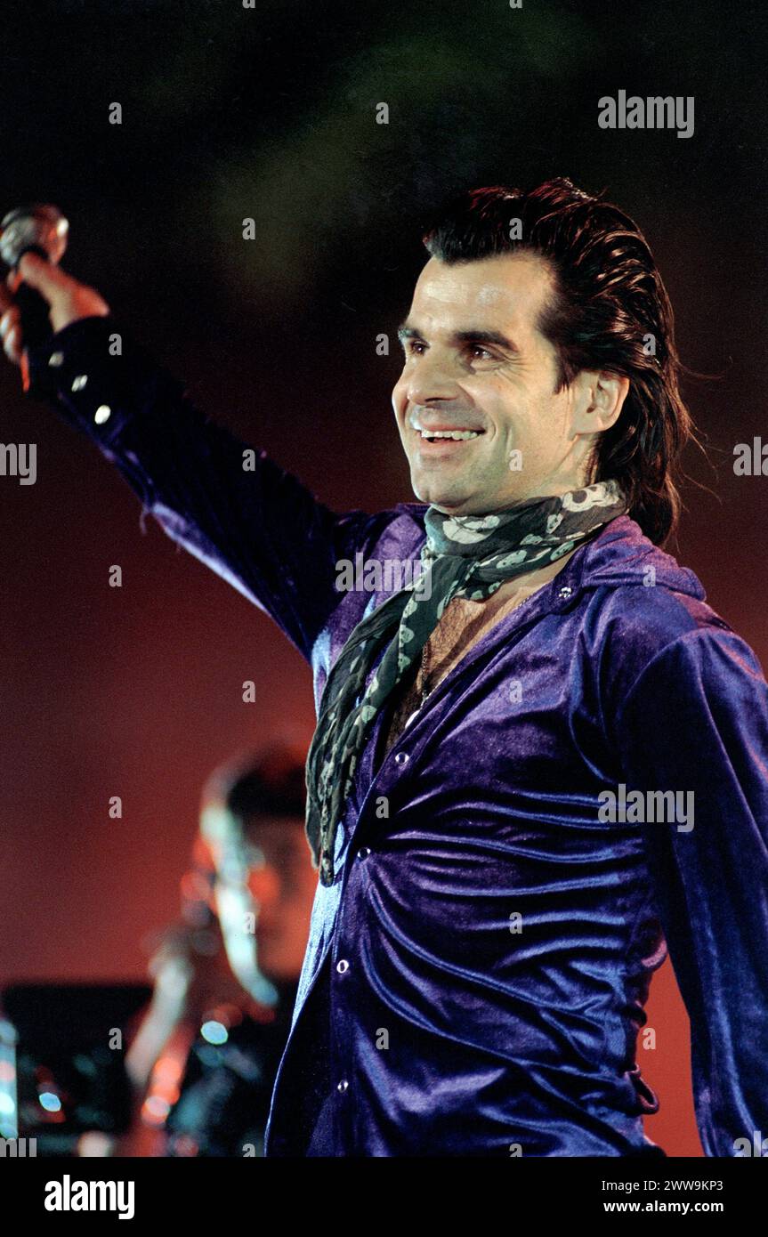 Mantova Italy 31/05/1997 : Piero Pelù, Italian singer of the rock band ...