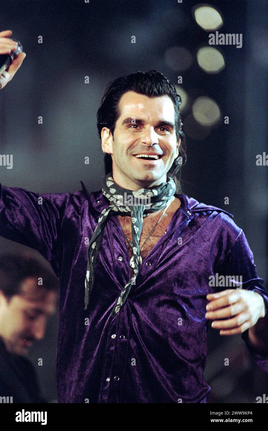 Mantova Italy 31/05/1997 : Piero Pelù, Italian singer of the rock band ...