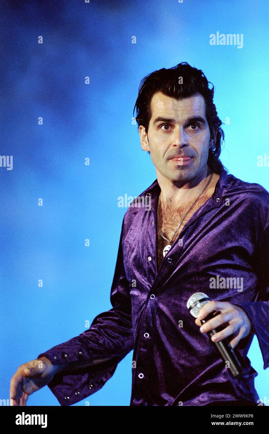 Mantova Italy 31/05/1997 : Piero Pelù, Italian singer of the rock band ...