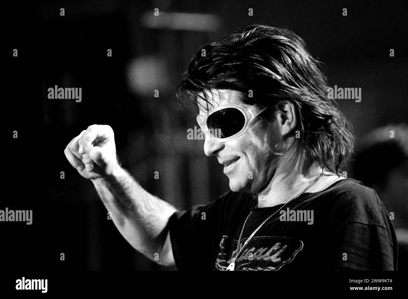 Milan Italy 19/04/1997 : Piero Pelù, Italian singer of the rock band ...