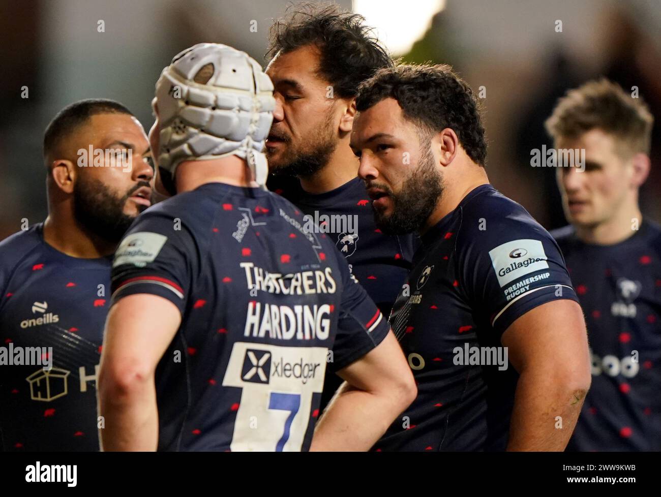 Bristol Bears' Ellis Genge (right) during the Gallagher Premiership ...