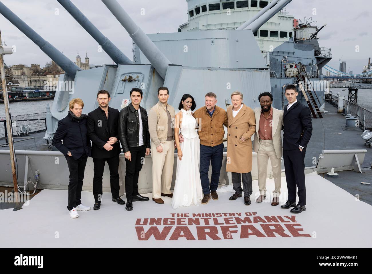 Jerry Bruckheimer, from left, Alex Pettyfer, Henry Golding, Henry ...