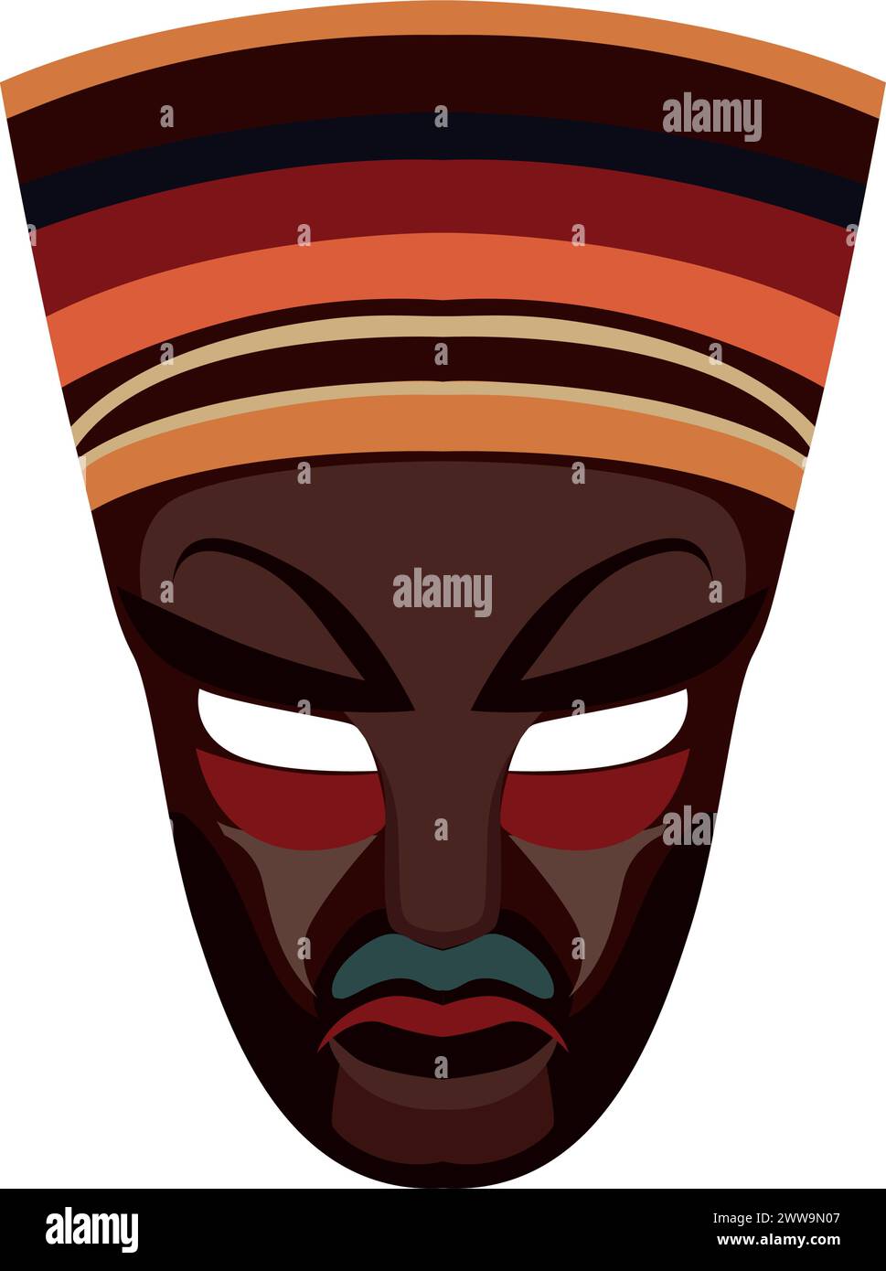 Indigenous evil mask vector illustration Stock Vector Image & Art - Alamy