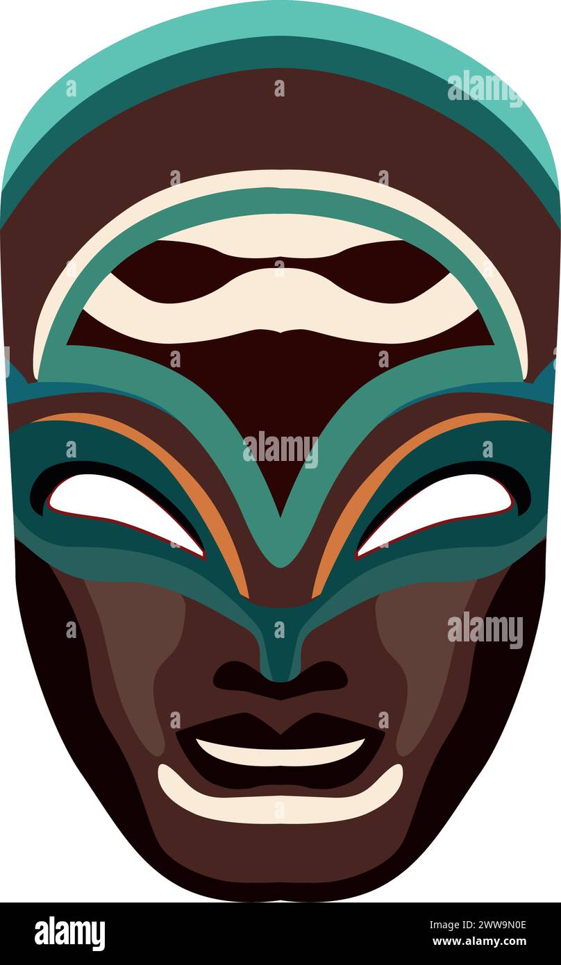 Indigenous hawaiian mask vector illustration Stock Vector Image & Art ...