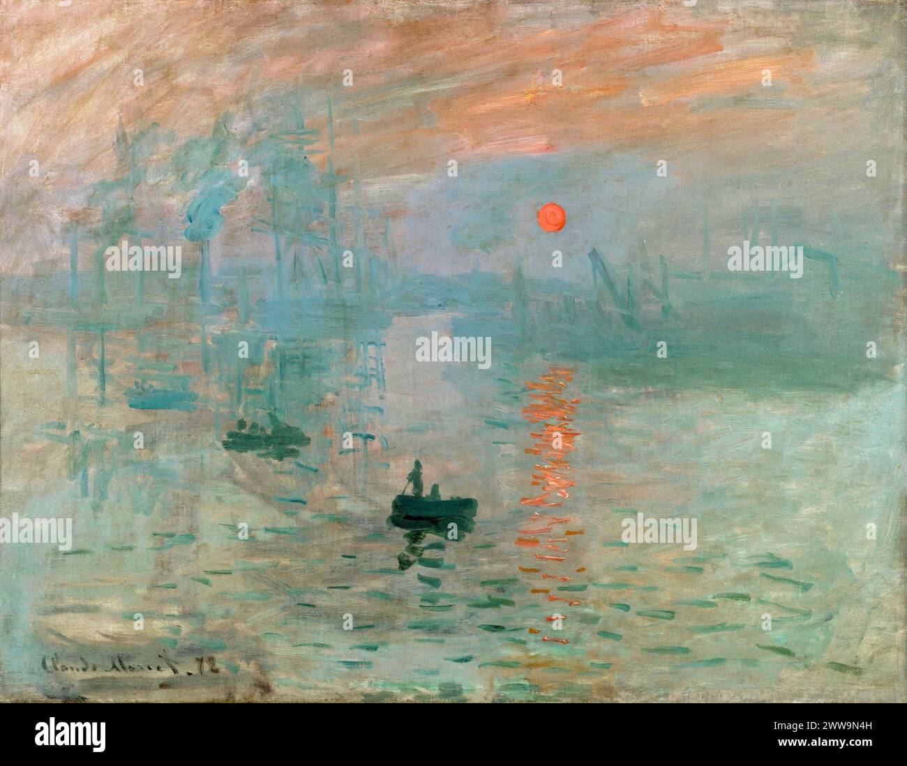 Impression, Sunrise. Claude Monet. 1872 Stock Photo - Alamy