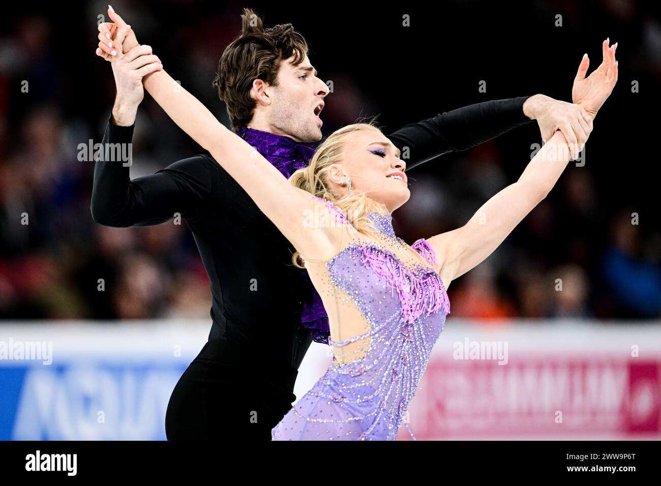 Phebe BEKKER & James HERNANDEZ (GBR), during Ice Dance Rhythm Dance, at ...
