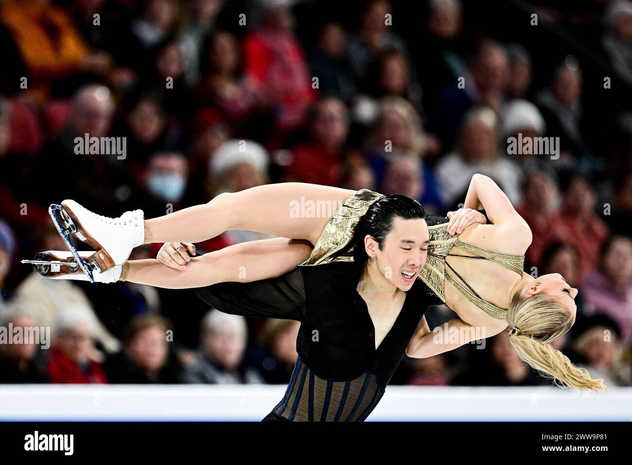 Holly HARRIS & Jason CHAN (AUS), during Ice Dance Rhythm Dance, at the ...
