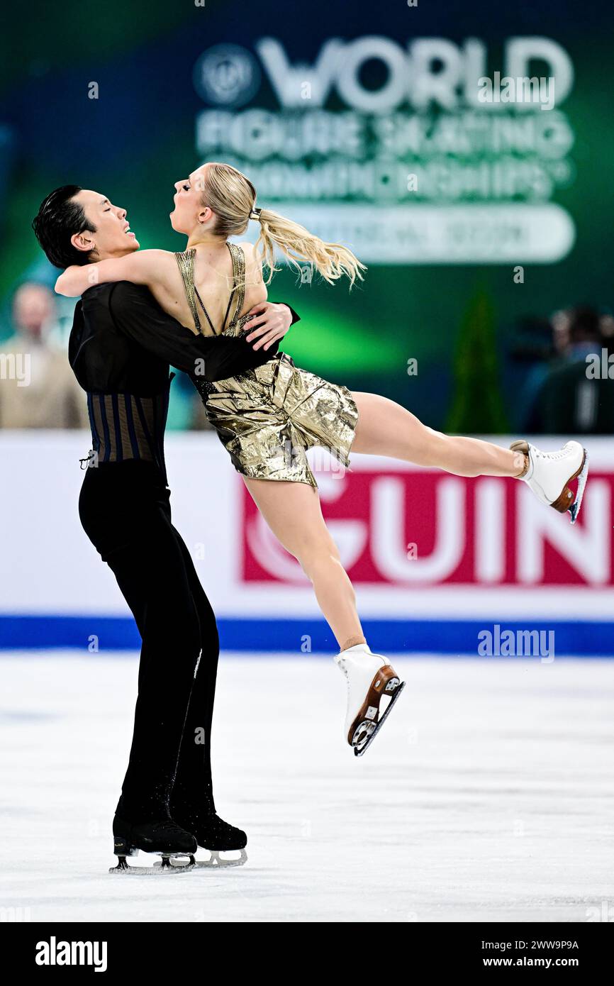 Holly HARRIS & Jason CHAN (AUS), during Ice Dance Rhythm Dance, at the ...