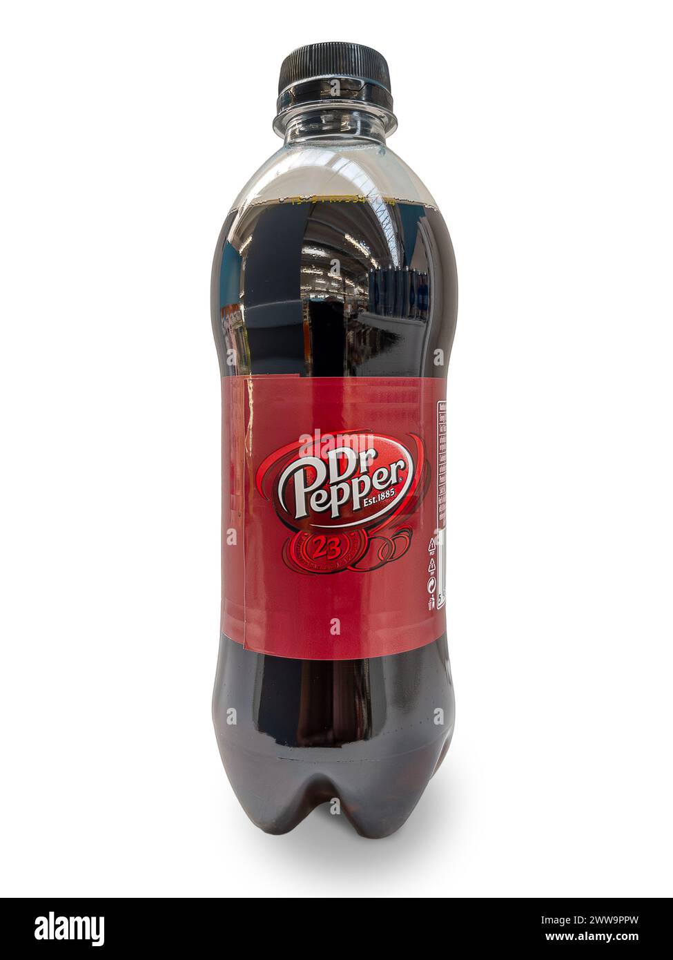 Italy - March 20, 2024: Dr Pepper soft drink in plastic bottle isolated ...