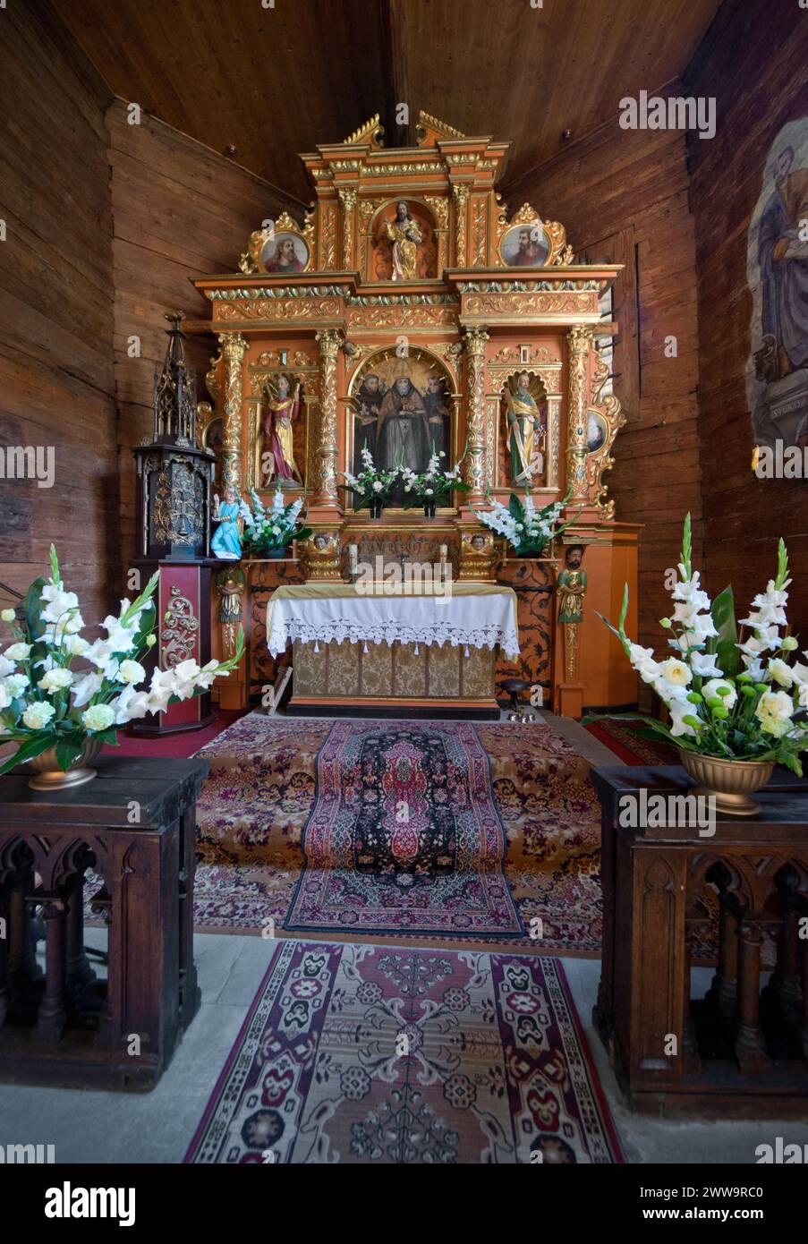 Church of Sts. Philip and Jacob the Apostles in Sekowa, Poland Stock ...