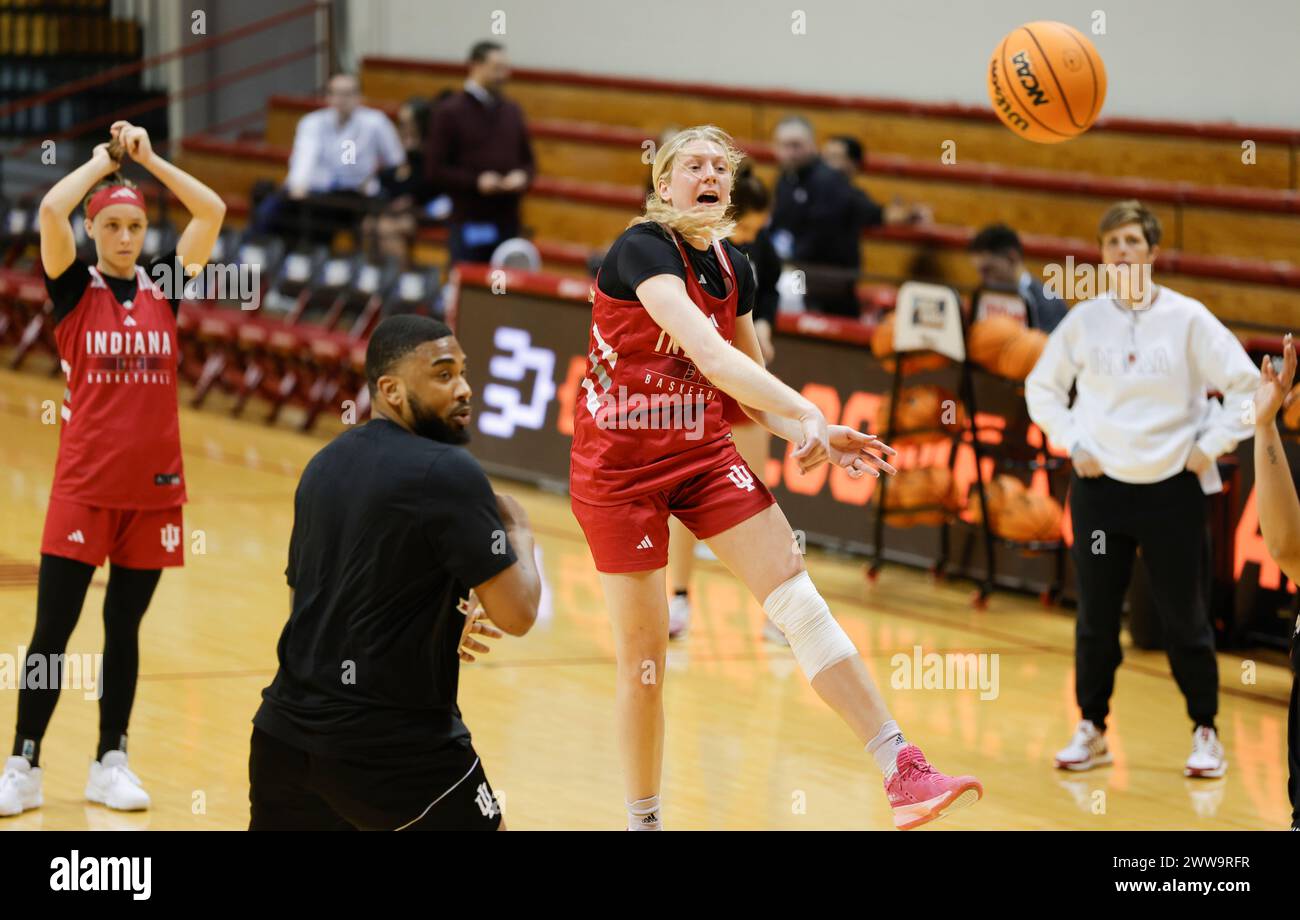 Bloomington, United States. 22nd Mar, 2024. Indiana Hoosiers guard ...