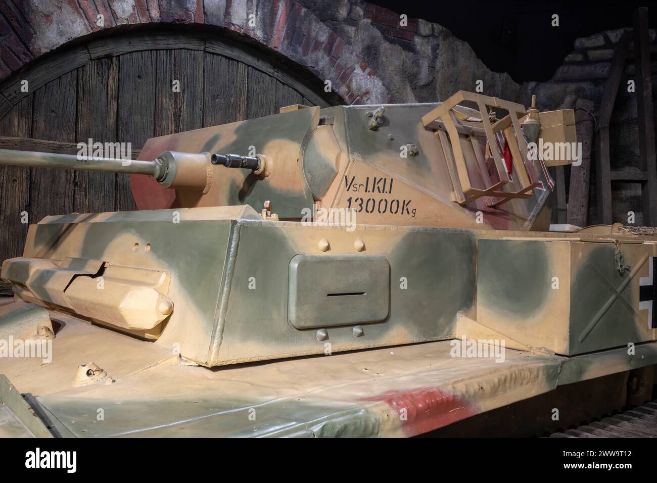 Bovington.Dorset.United Kingdom.August 8th 2023.A Panzer 2 tank from ...