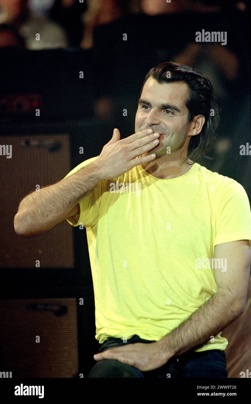 Milan Italy 01/04/1999 : Piero Pelù, Italian singer of the rock group ...