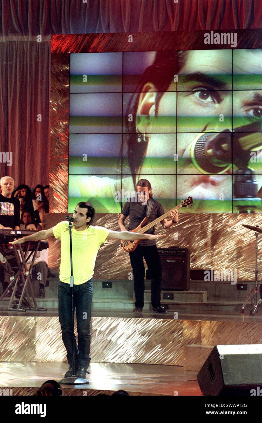 Milan Italy 01/04/1999 : Piero Pelù, Italian singer of the rock group ...