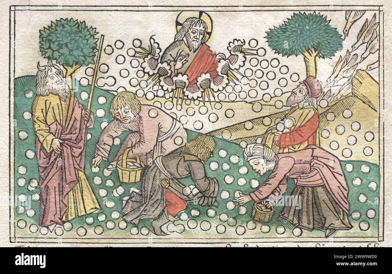 Manna falling from heaven hi-res stock photography and images - Alamy