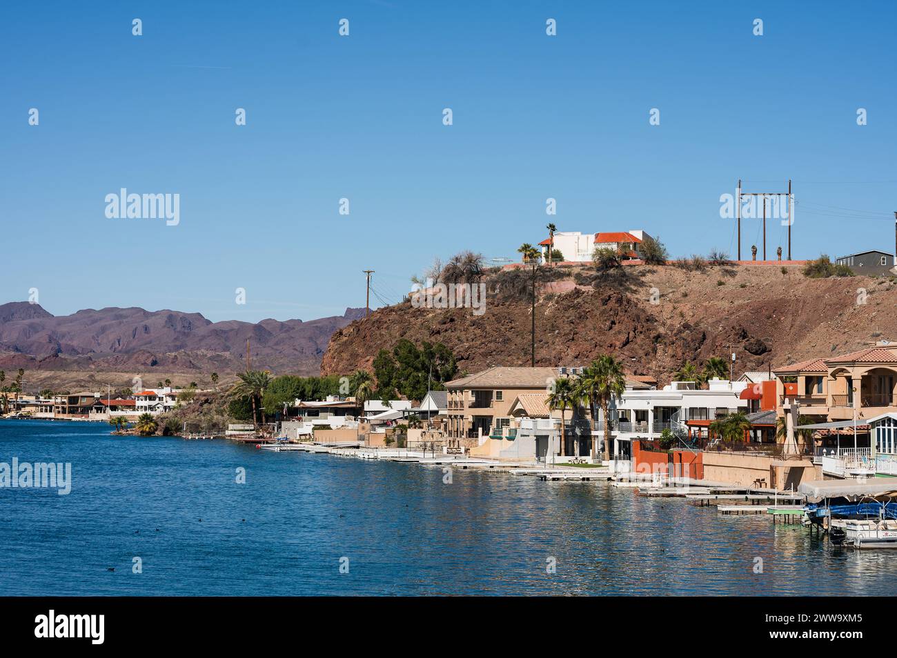 Campgrounds and resorts along the Colorado River below the Parker Dam ...
