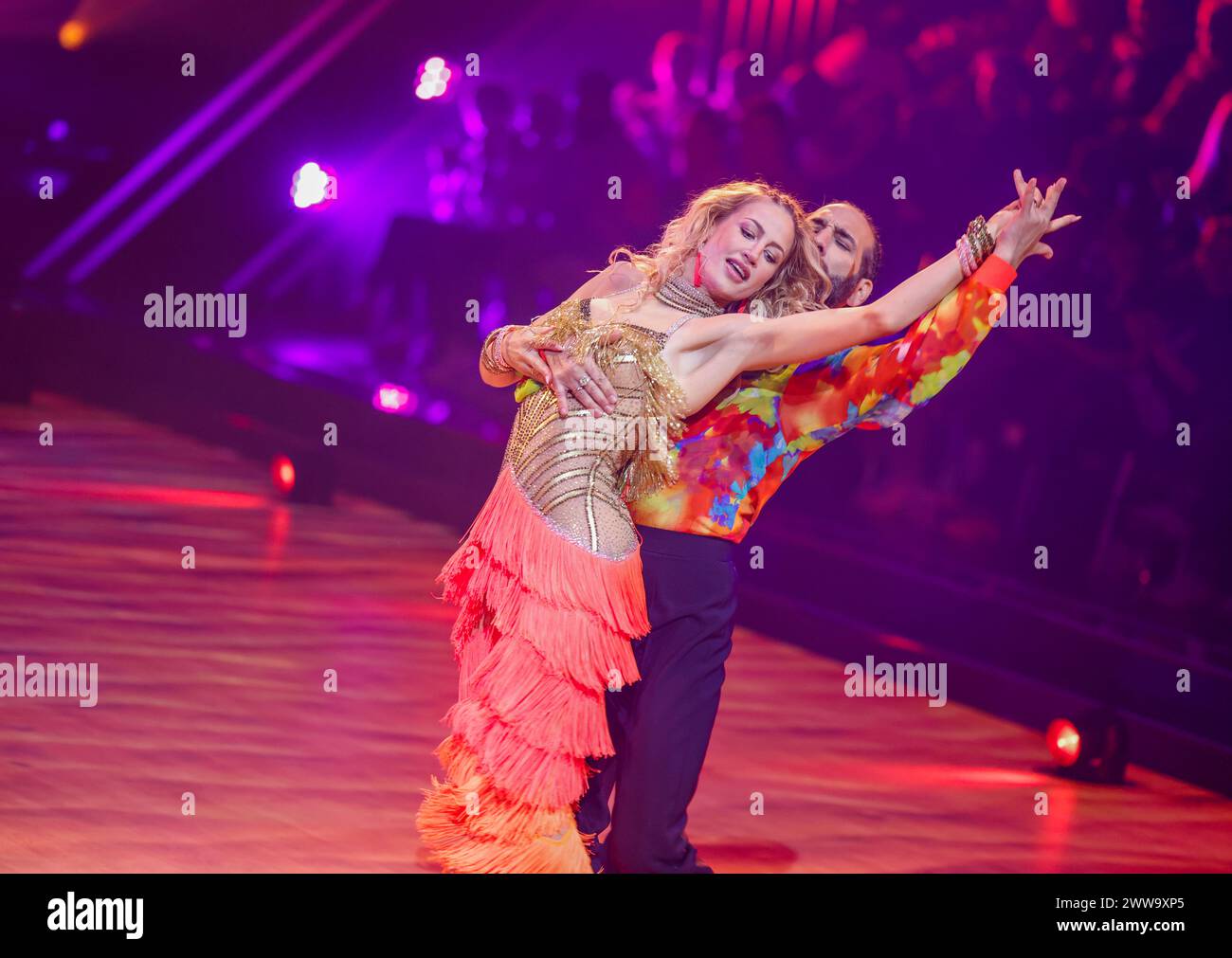 Cologne, Germany. 23rd Mar, 2024. Lulu, singer, and Massimo Sinato ...